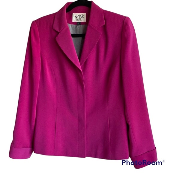 Kasper | Jackets & Coats | Kasper Bright Pink Fuchsia Office Business ...